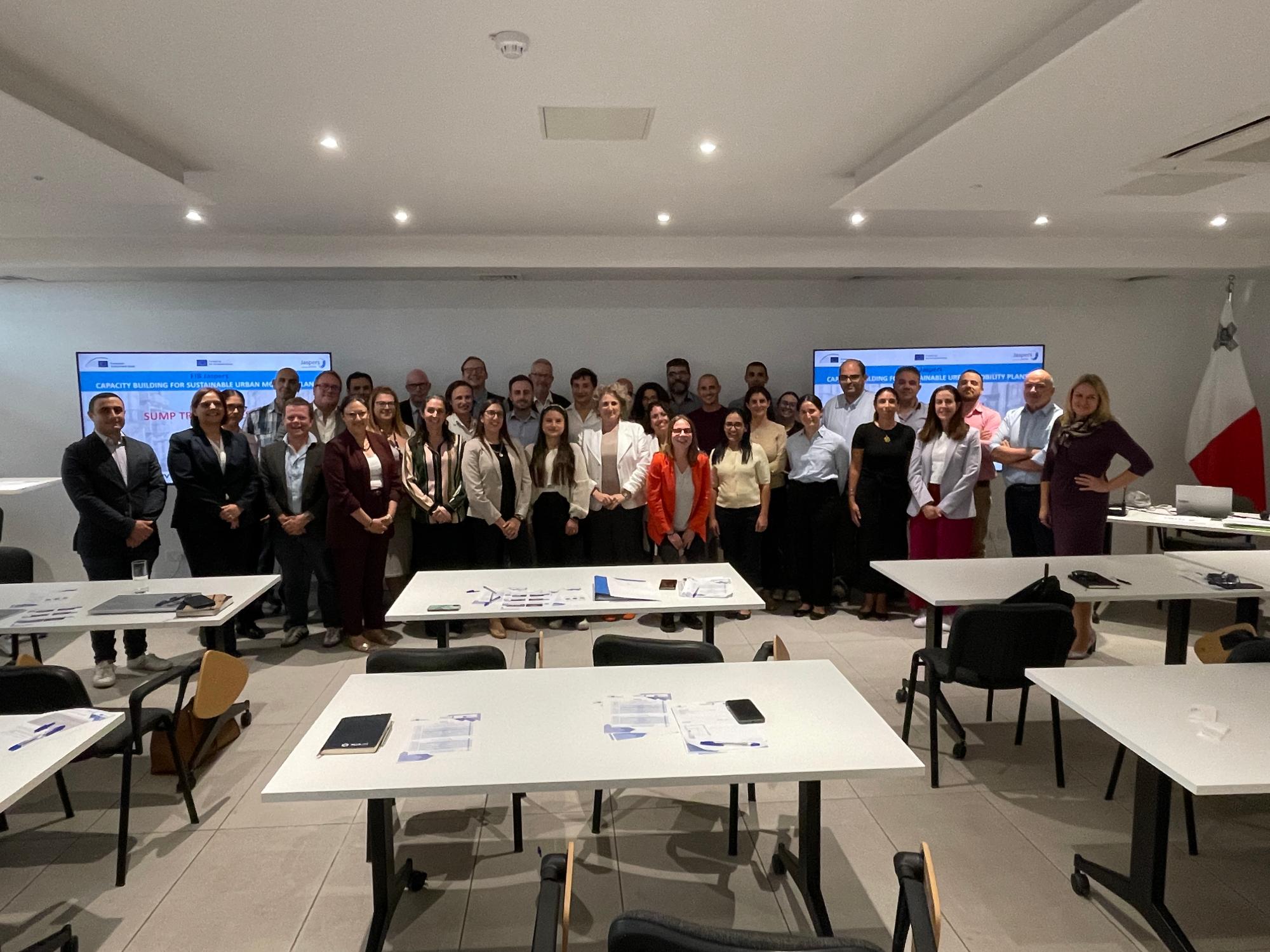 Sustainable Urban Mobility Plan (SUMP) training session in Hamrun, Malta