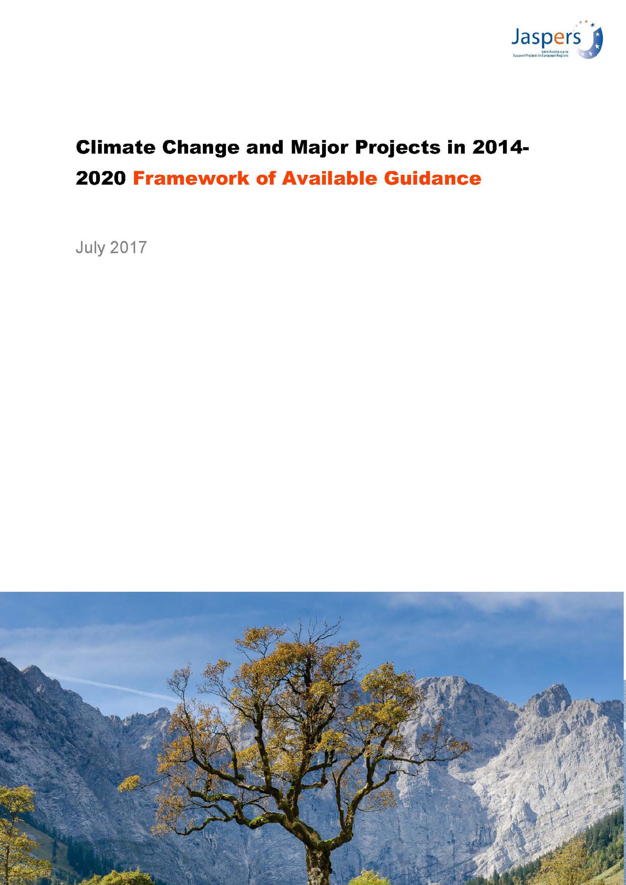 Climate change and Major projects in 2014-2020