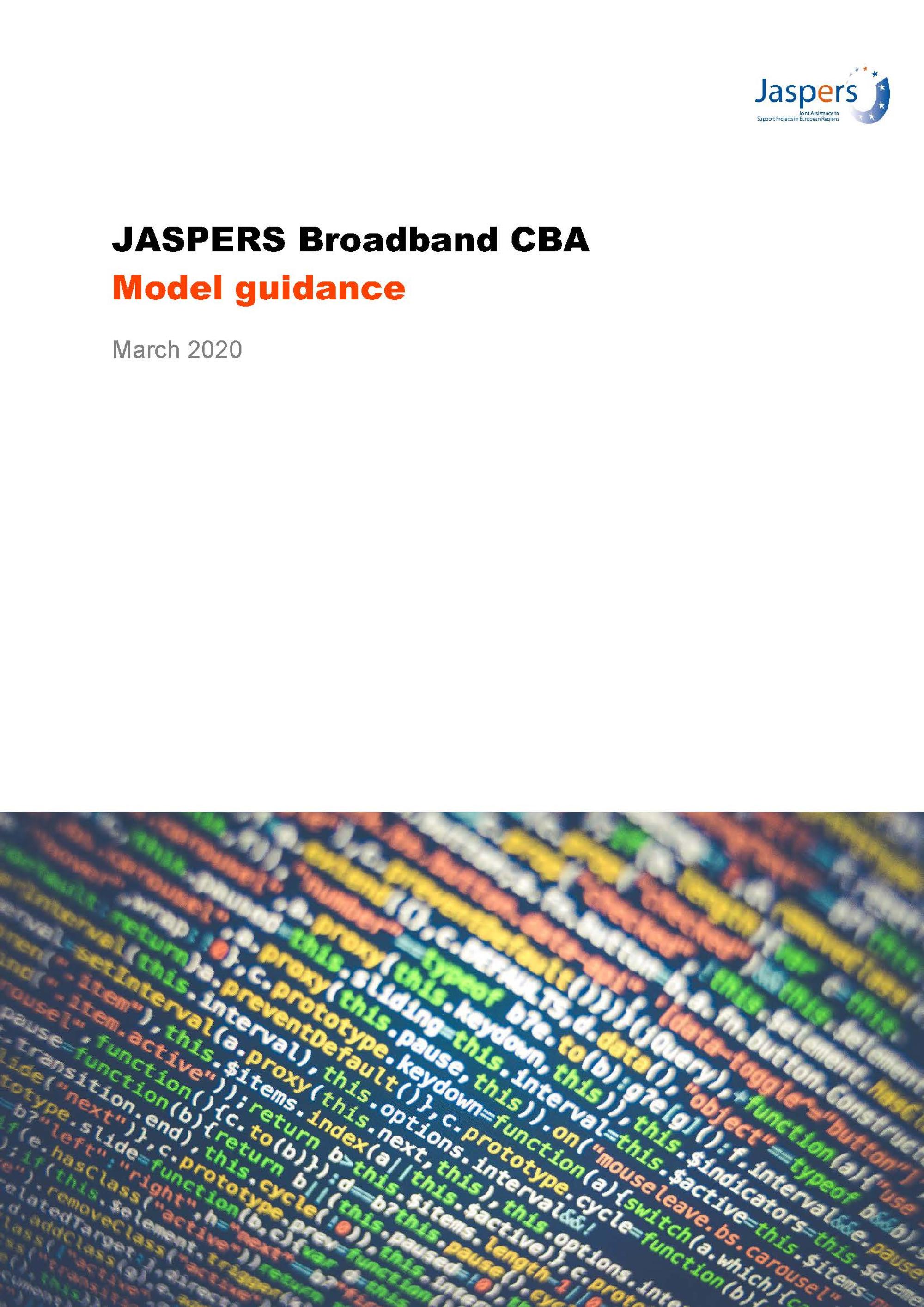 JASPERS CBA guidance and model for broadband interventions